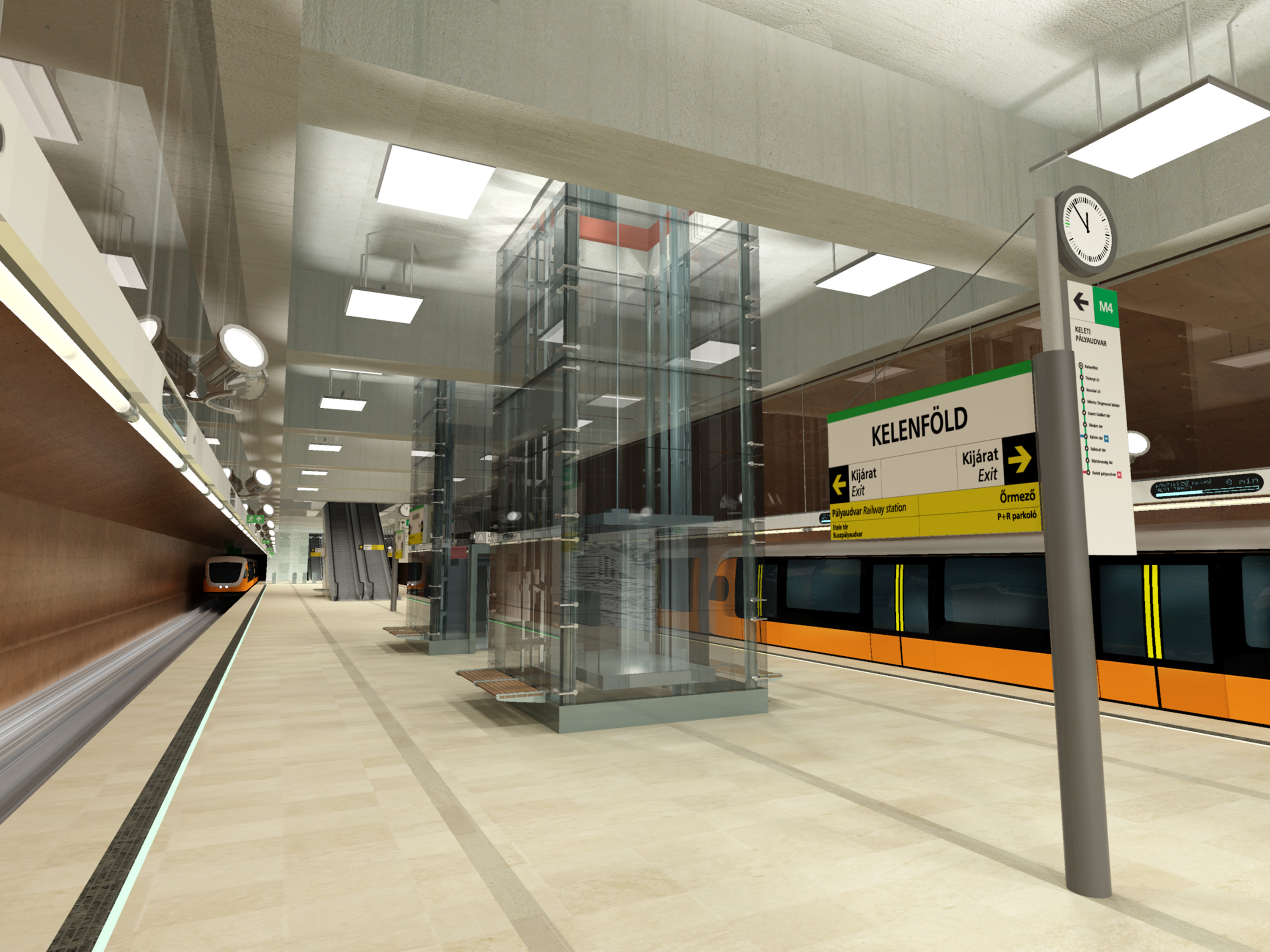 metros.hu - galéria, m4 metróvonal, látványtervek
